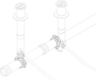 Collier fonte de prise en charge - Mono-plage et large plage ...