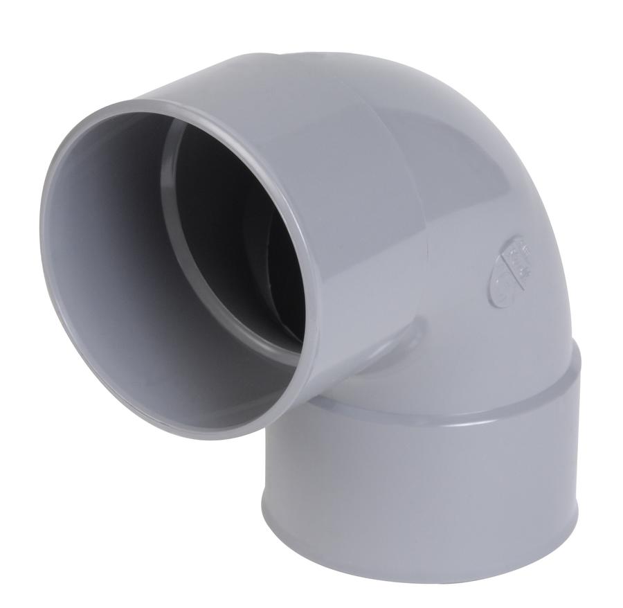 Coude simple PVC Bâtiment 87°30 F-F (Ø 32 à 125) | PUM