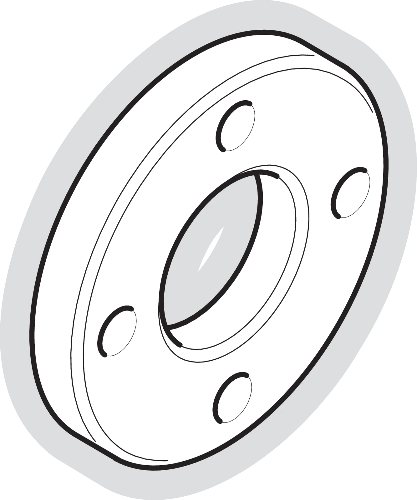 Bride libre PVC pour collet | PUM