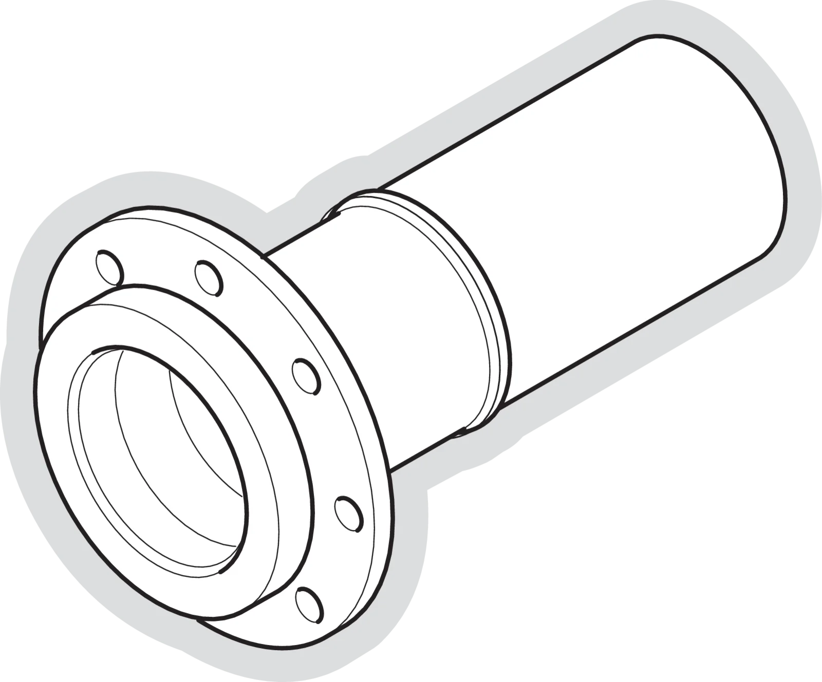 Bride bout uni PE à emboîtement "PUSH-FAST" - PN16 | PUM