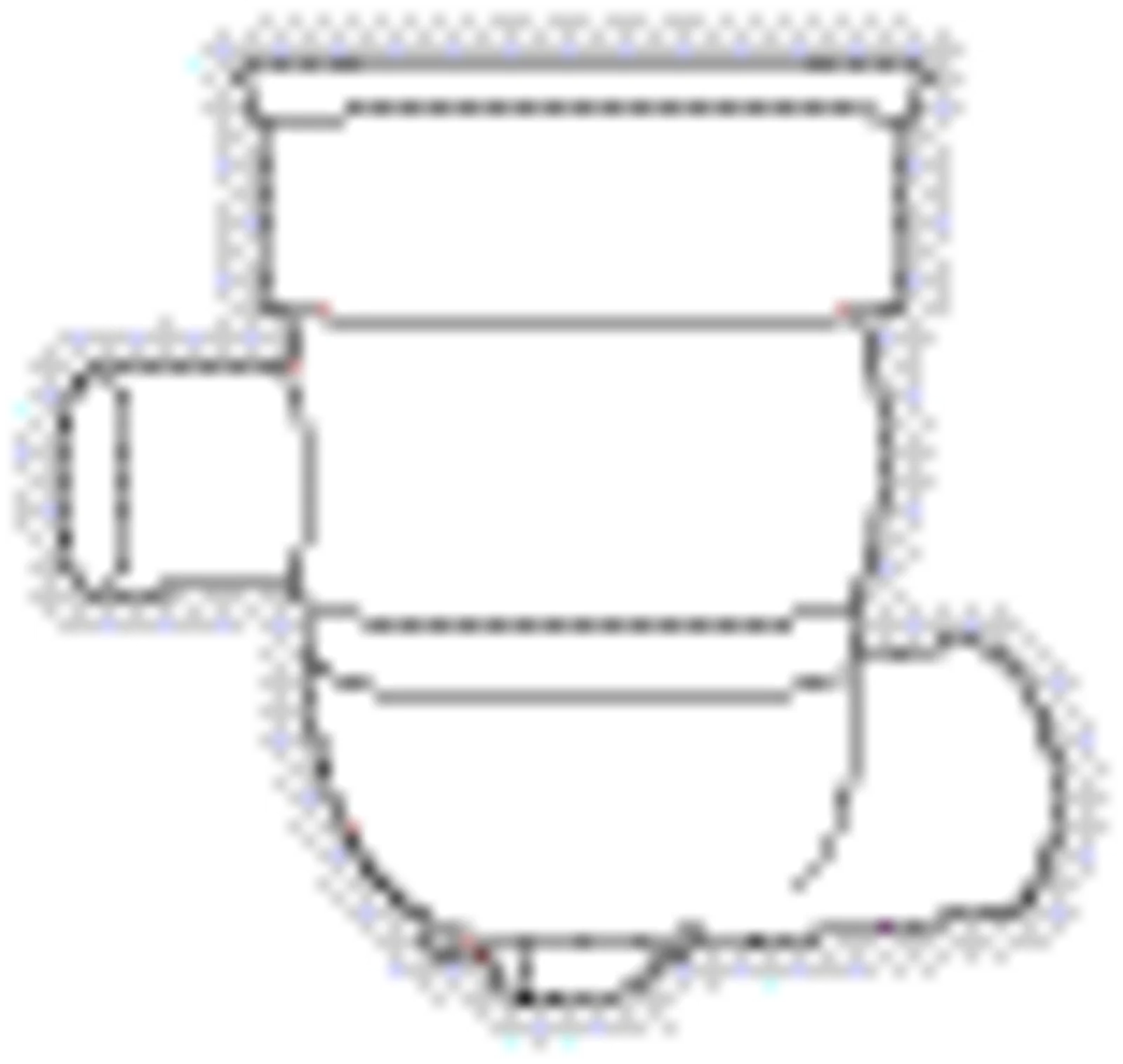 Tampon hydraulique fonte semi-articulé - Carré - C250 | PUM