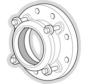 Adaptateur à bride fonte - Double boulonnage - Non verrouillé | PUM