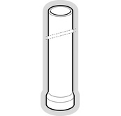 Tube allonge à emboîtement - PVC | PUM